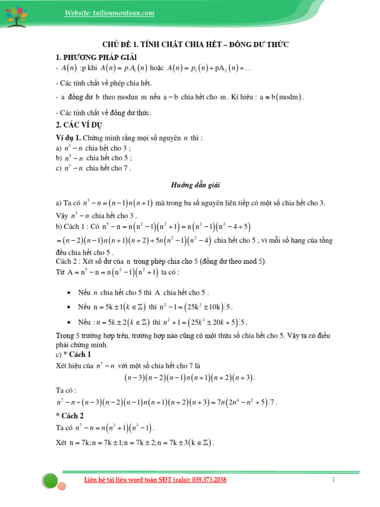 Trong Tam Toán So Hoc | PDF