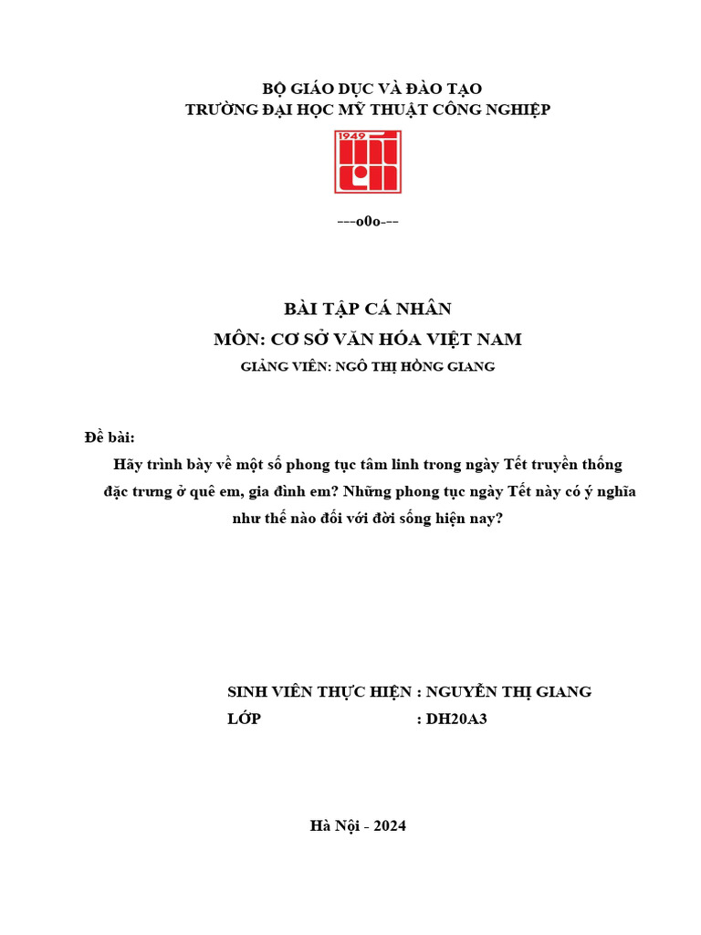 Bài CSVH | PDF