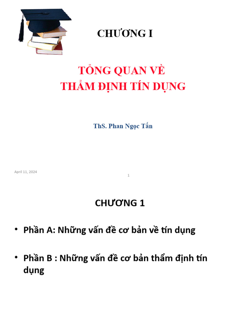 Chuong 1 - Tong Quan Ve Tham Dinh Tin Dung | PDF