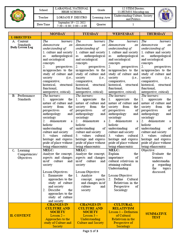 Definition of Cultural Relativism in The Perspective of Sociology | PDF ...