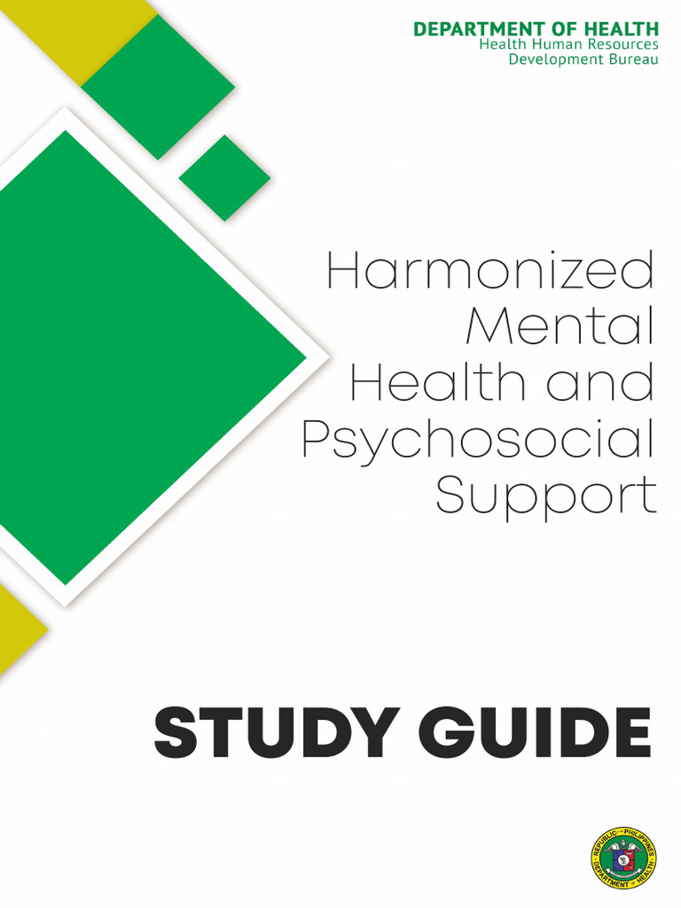Study Guide-Harmonized MHPSS | PDF | Psychosocial | Psychology