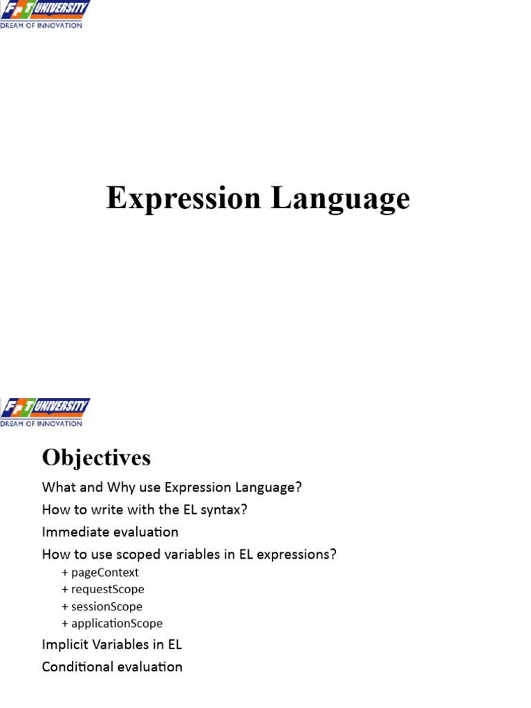 Understanding Unified Expression Language | PDF | Scope (Computer ...
