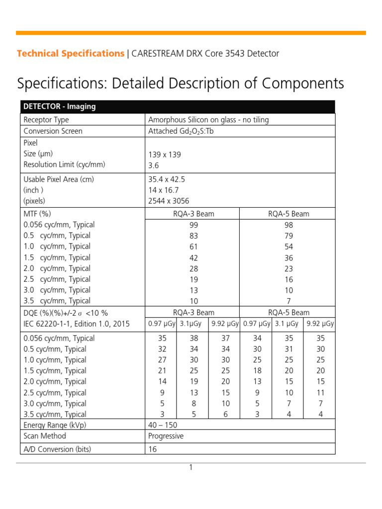 Carestream DRX Core 3543 Detector | PDF | Wireless Lan | Wireless ...