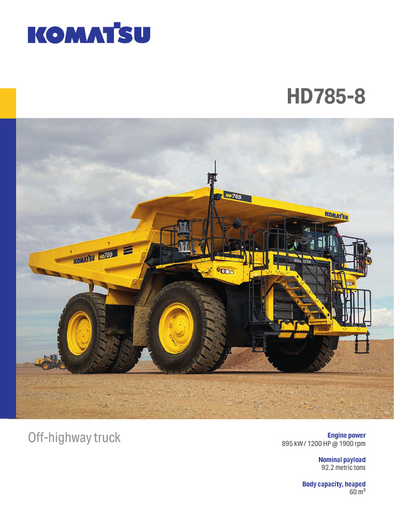 HD785-8 | PDF | Vehicles | Mechanical Engineering