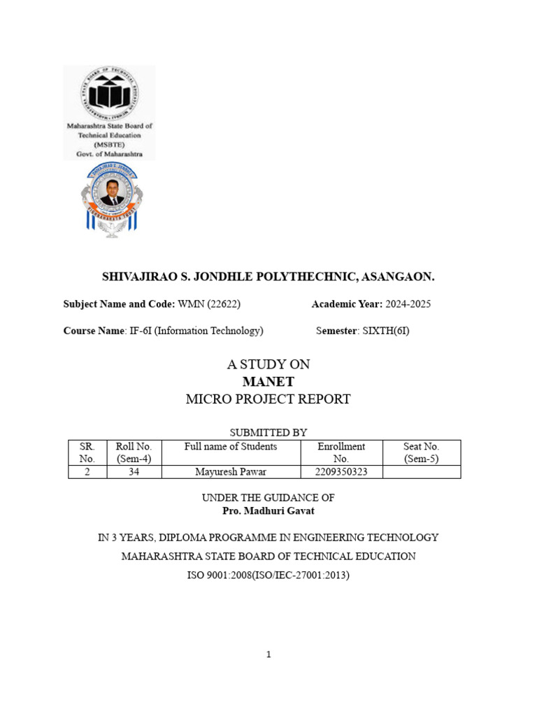 Mayuresh Manet Project | PDF | Routing | Wireless Ad Hoc Network