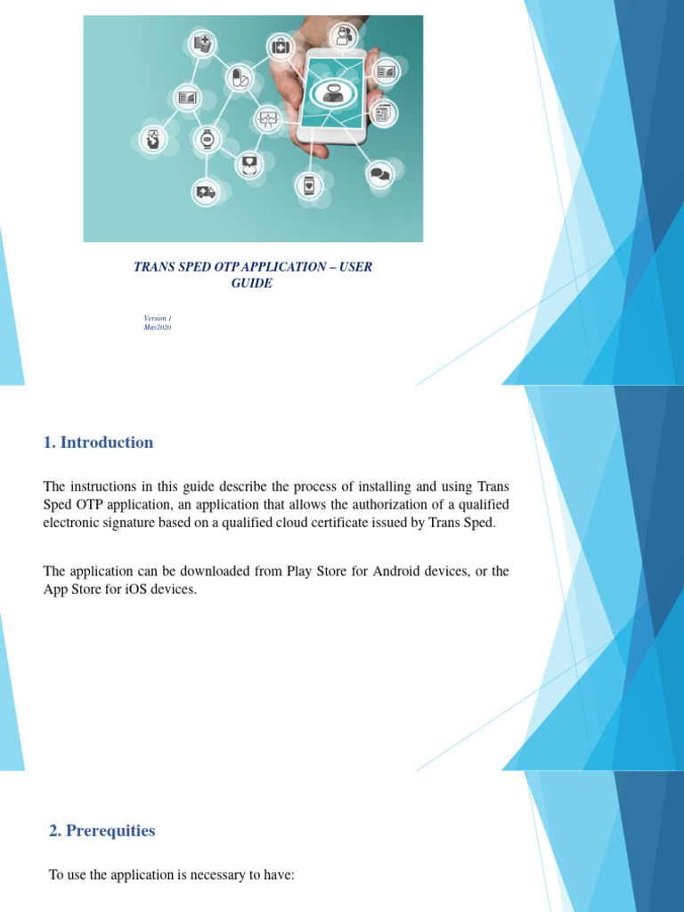 Trans Sped OTP - User Guide | PDF | Ios | Application Software