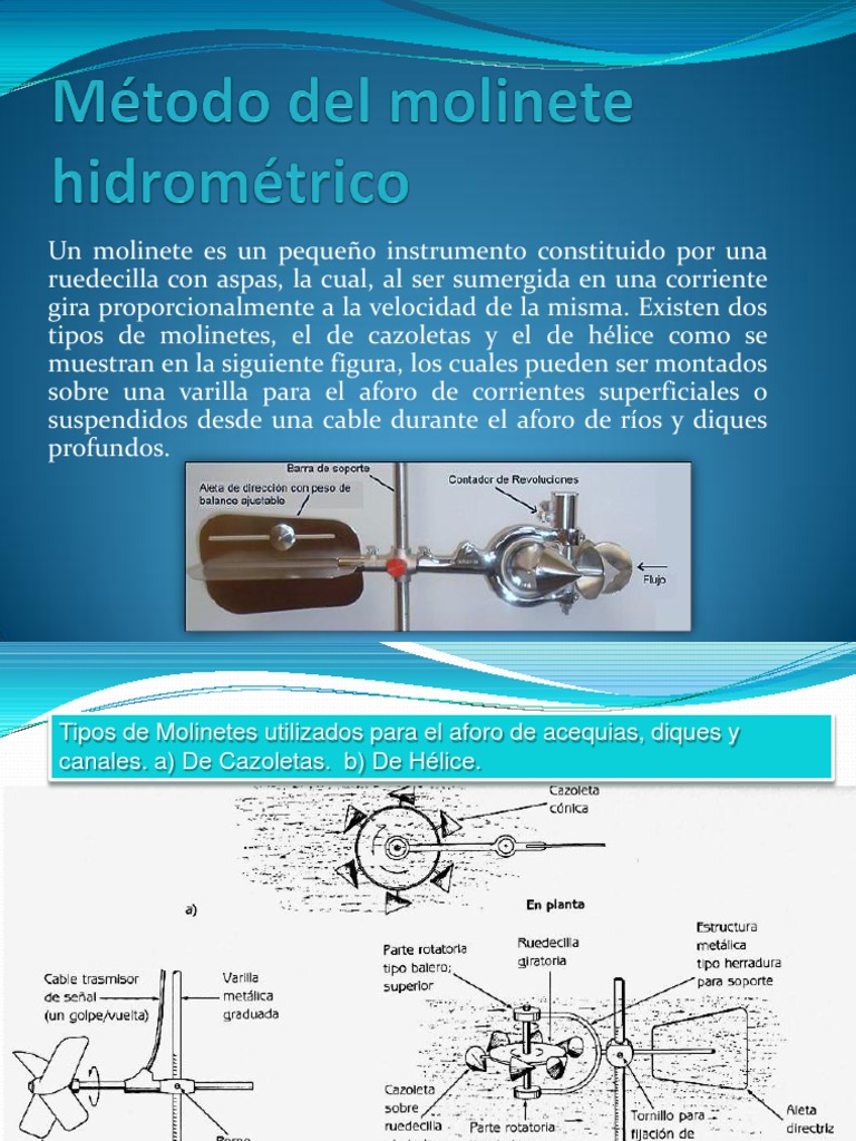 Método Del Molinete Hidrométrico - RIEGO P | PDF | Triángulo | Geometría