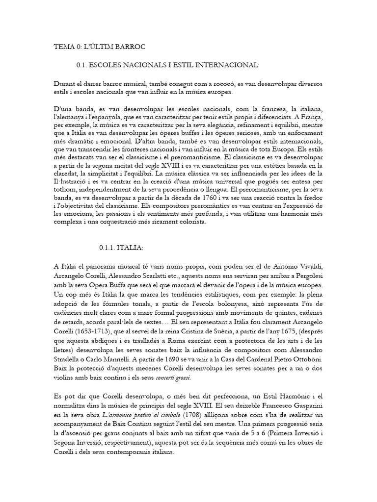 Apunts Classicisme | PDF