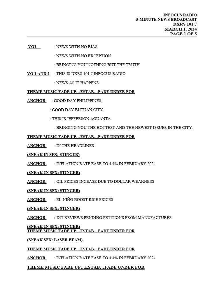 RB Script 3 English | PDF | Inflation | Economies