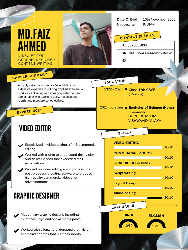 FAIZ RESUME | PDF | Editing | Computing