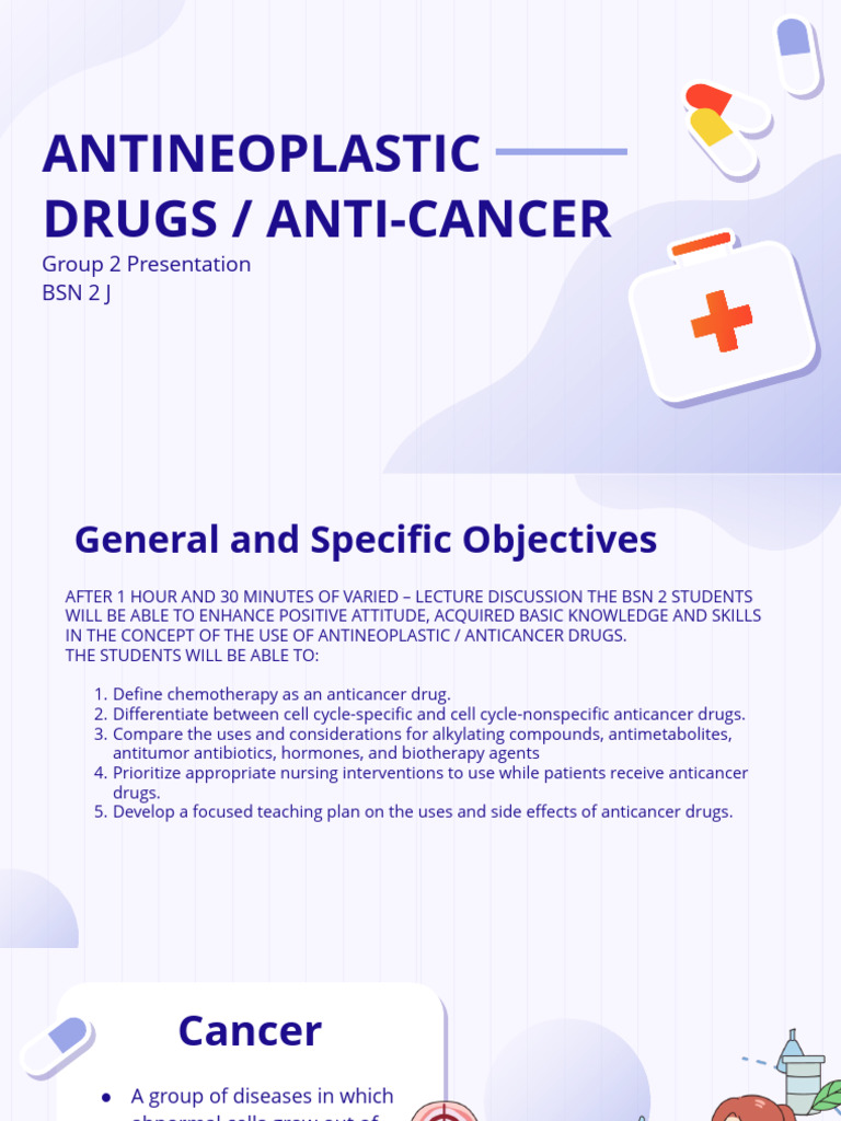 Antineoplastic Report | PDF | Chemotherapy | Cancer