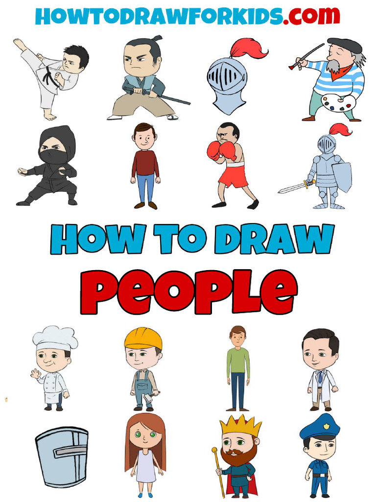 People Drawing Worksheets | PDF