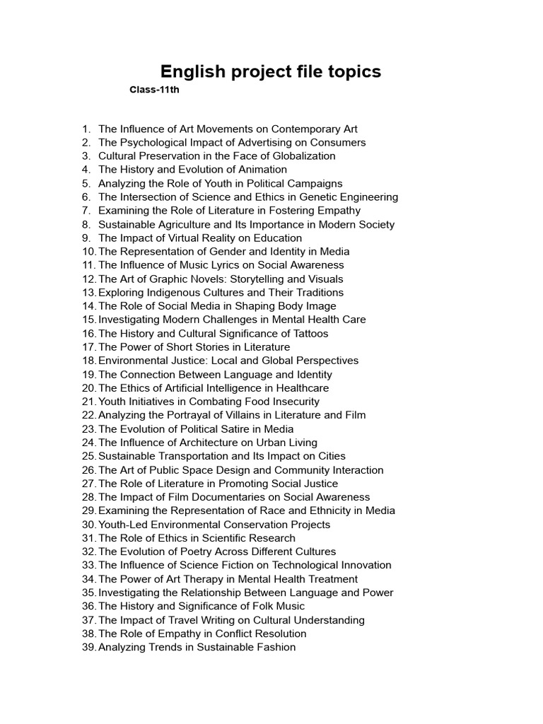 Class 11th Project Work | PDF | Mass Media | Science