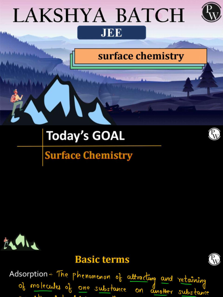 Surface Chemistry 01 Class Notes Pdf 6466