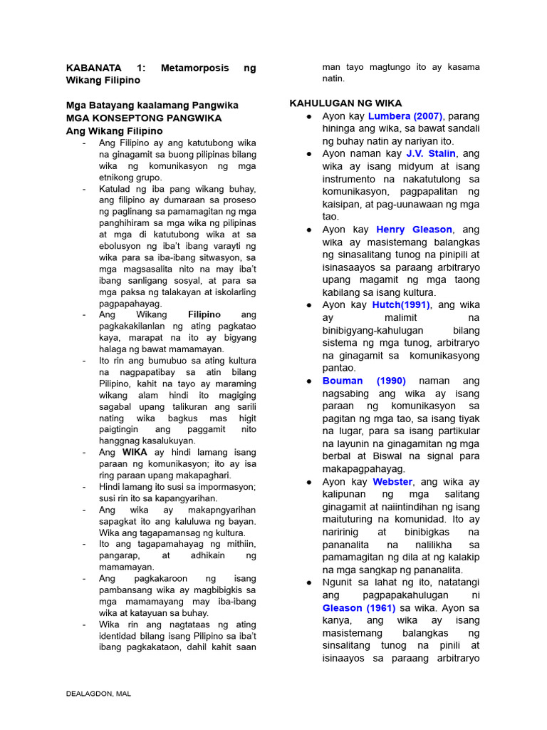 FILDIS Reviewer | PDF