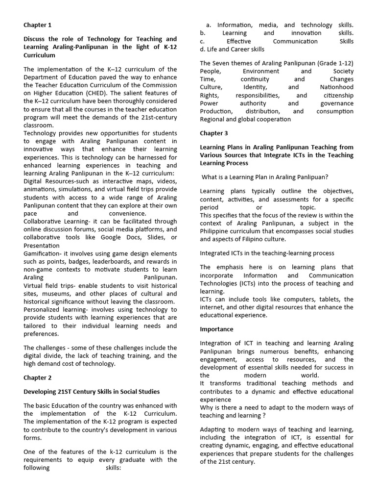TTL 2 Notes | PDF | Educational Technology | Information And ...