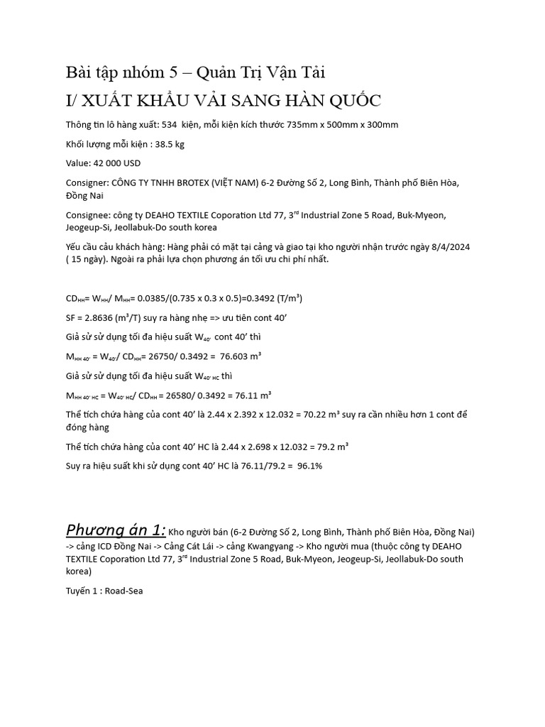 BÀI TẬP NHÓM 5 QTVT | PDF