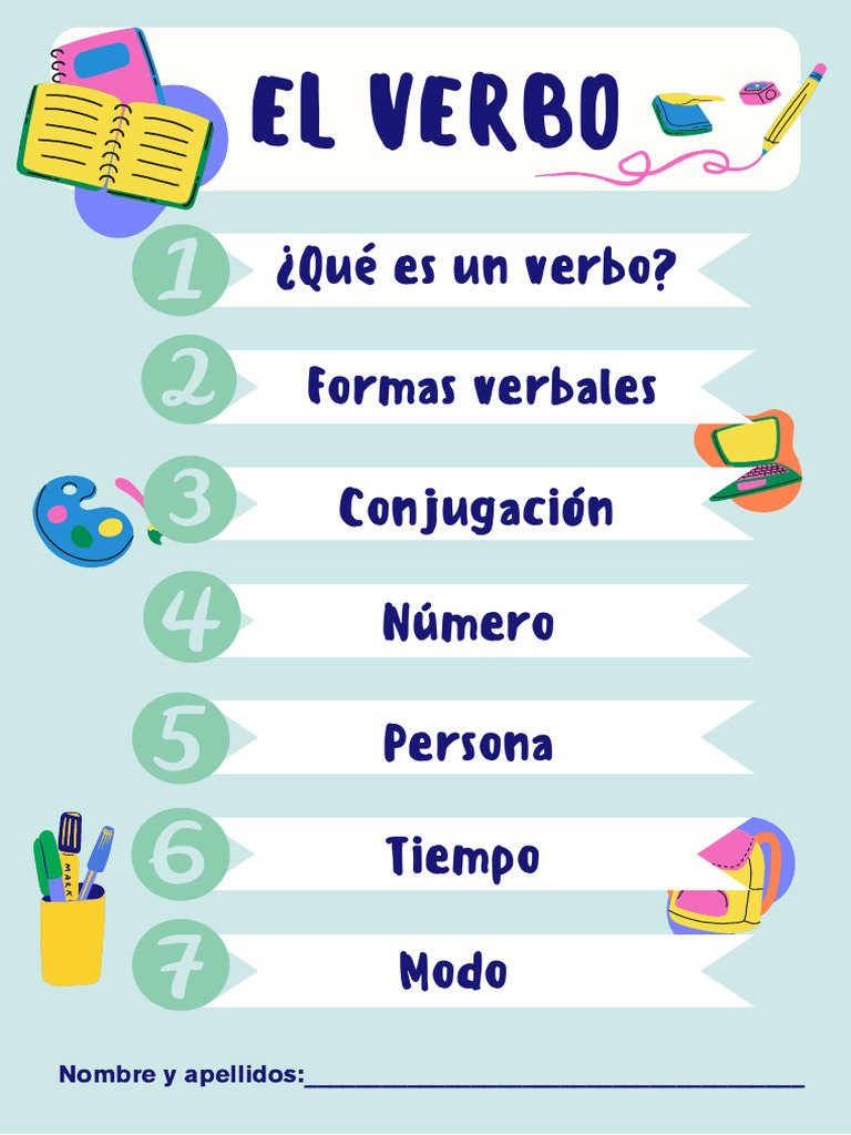EL VERBO | PDF | Verbo | Plural