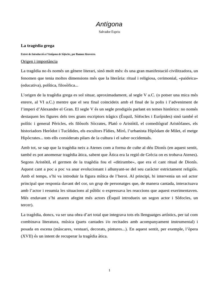 Antígona Apunts | PDF