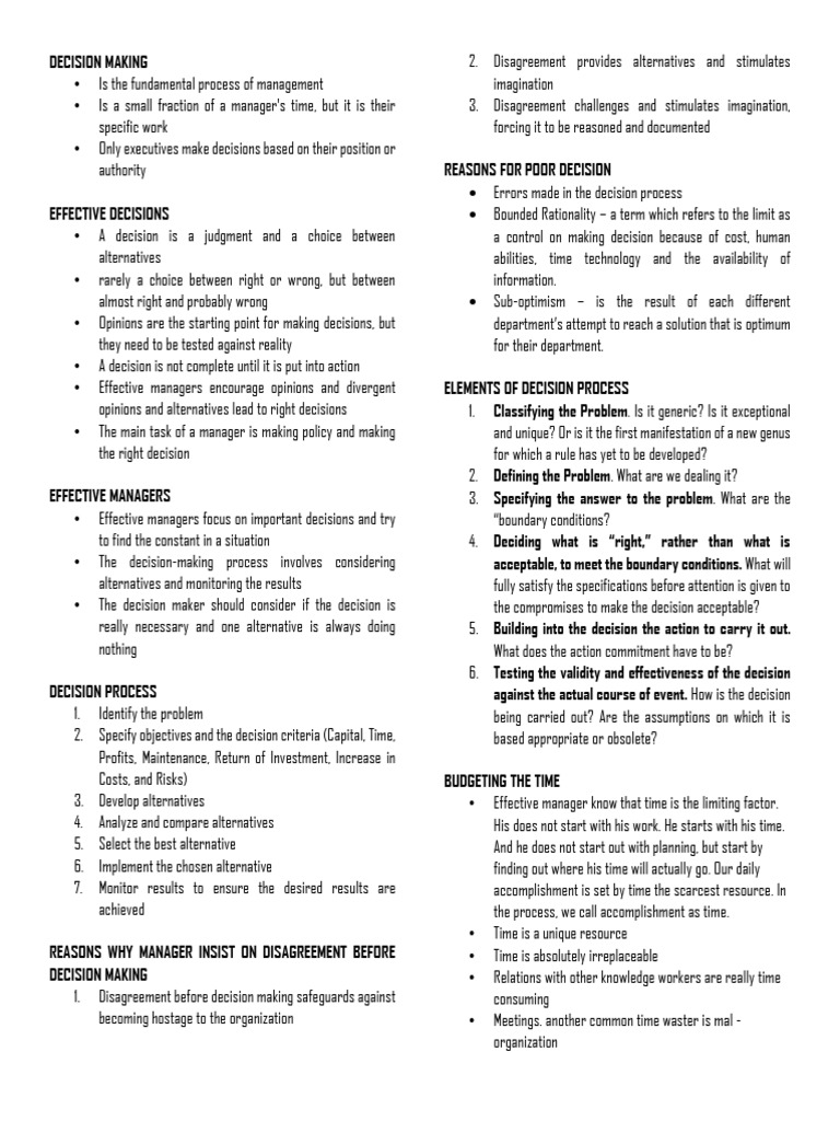 Decision Making | PDF | Decision Making | Disciplines