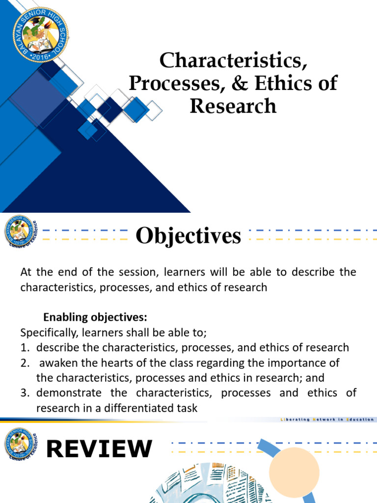 MELC 3-4 - PR1-week-1-Characteristics, Processes, Ethics, QUALI Vs QUANTI | PDF | Quantitative ...