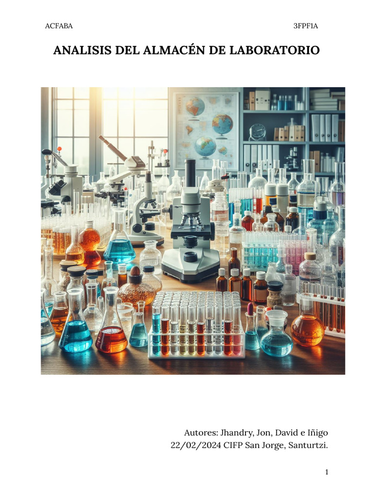 Optimización Almacén Químico | PDF | Laboratorios | Residuos