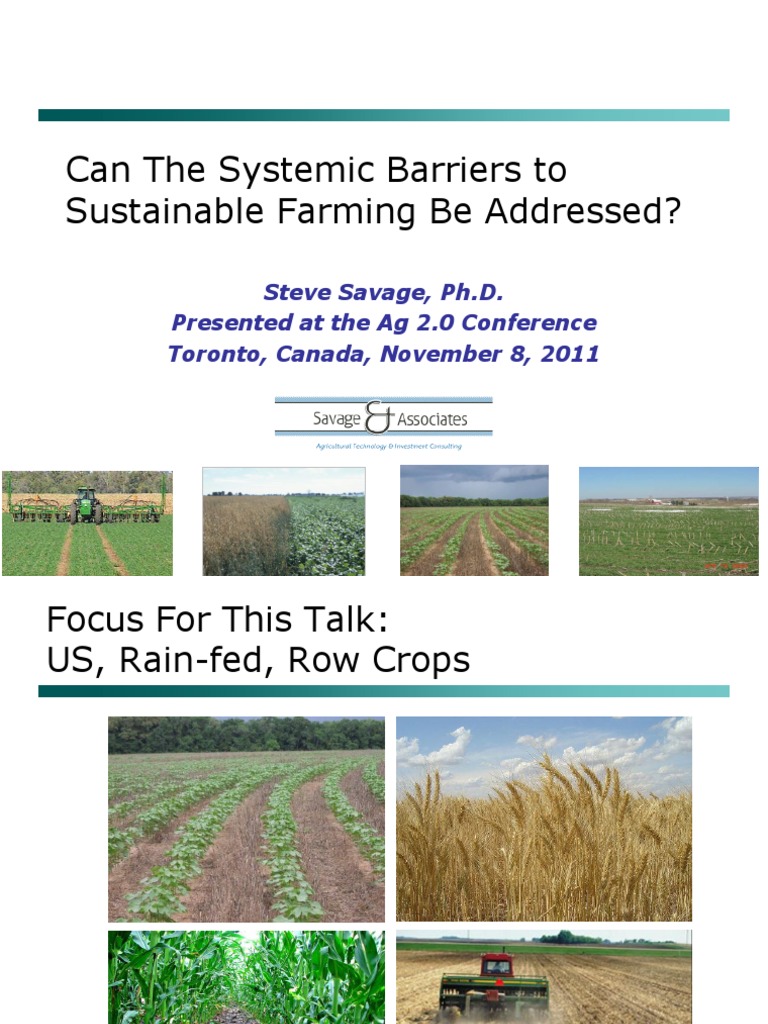Systemic Barriers to Sustainable Farming | Crop Rotation | Agriculture