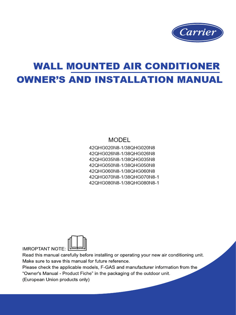Wall Mounted AC Installation Guide | PDF | Electrical Wiring ...