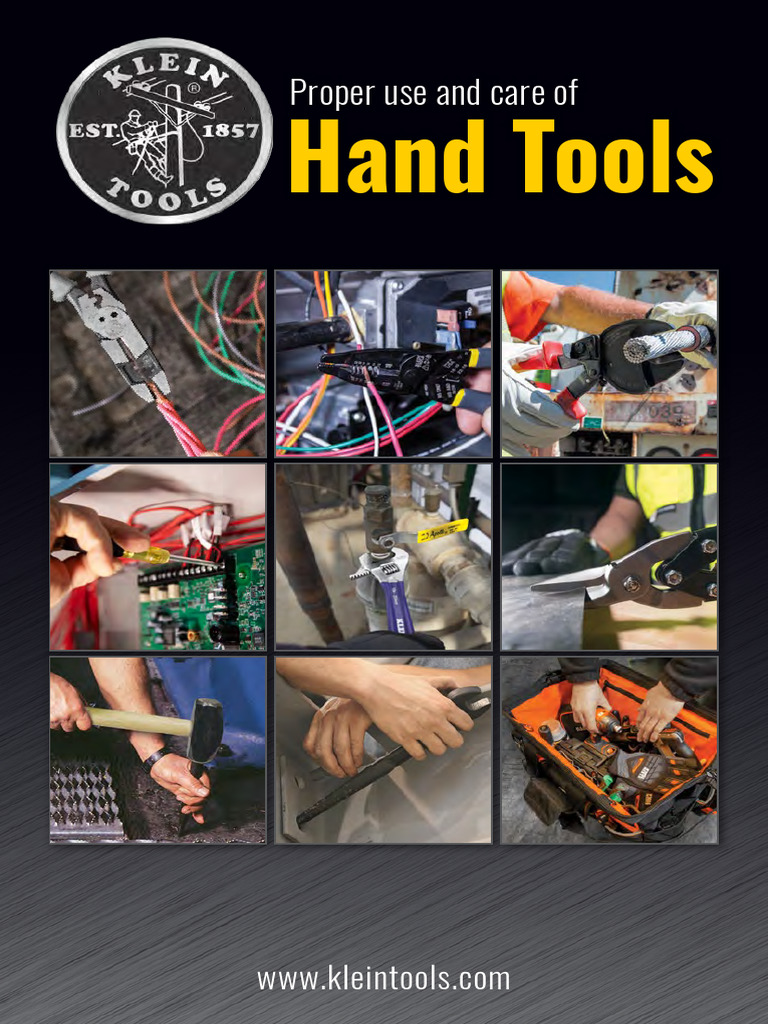 KleinTools Proper Use and Care of Hand Tools 98016 | PDF | Screw | Nut ...
