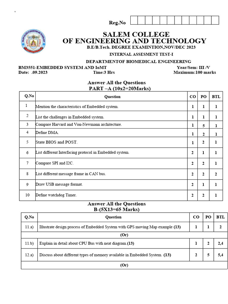Es Iat-1 | PDF | Embedded System | Physical Layer Protocols