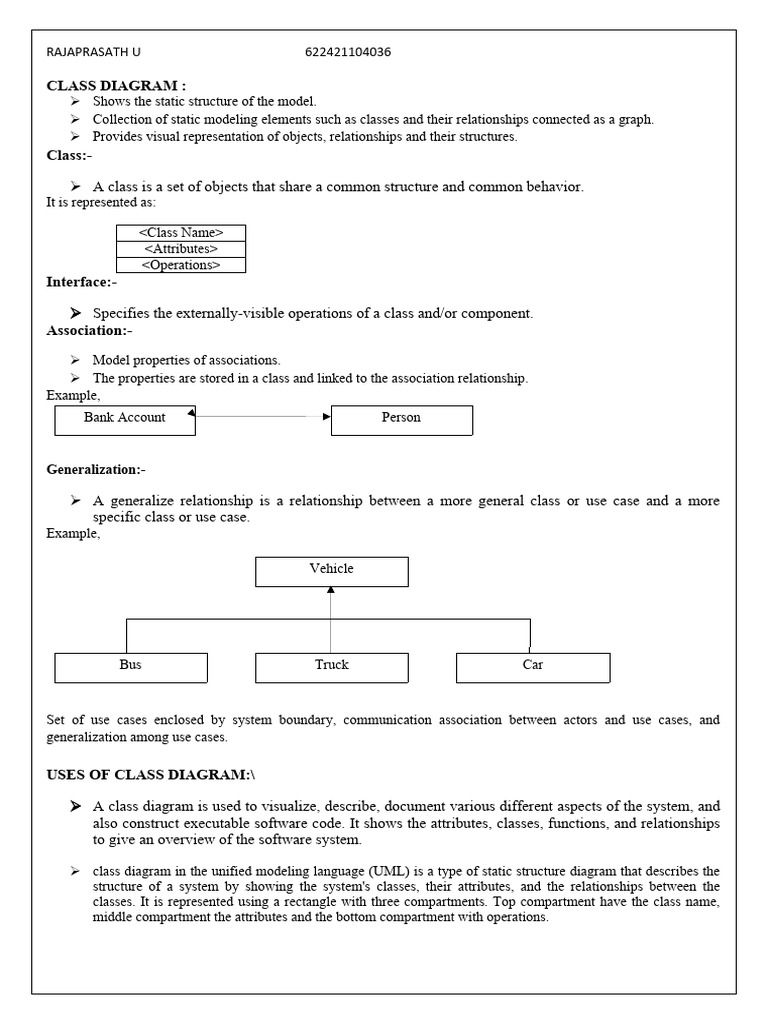 Oose Class Diagramoose Class Diagram | PDF