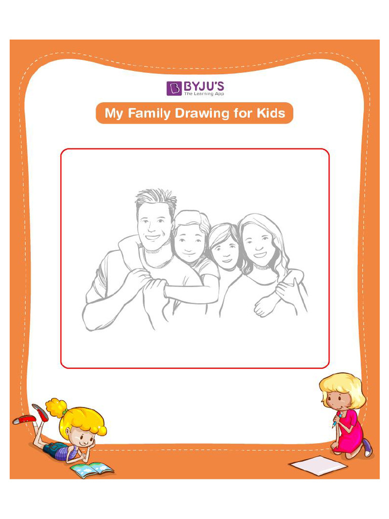 My Family Drawing For Kids 01 | PDF