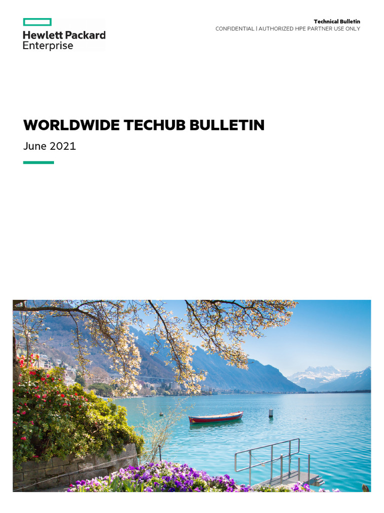 HPE Worldwide TecHub Bulletin - June 2021-A00115409enw - Cleaned | PDF ...