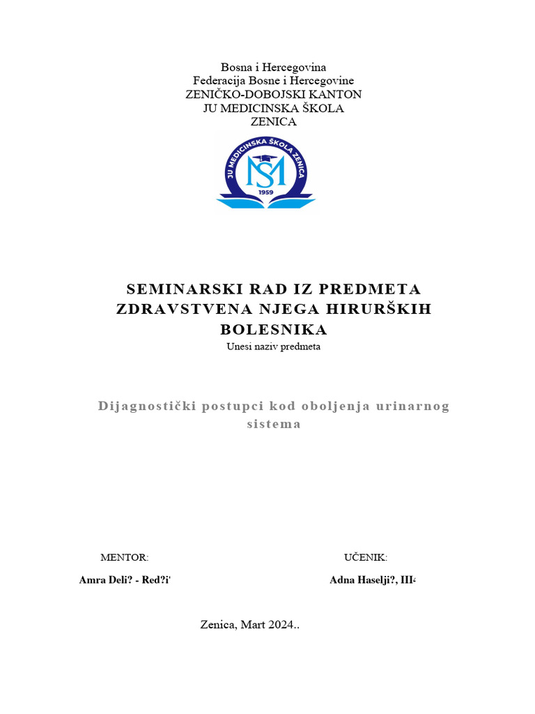 Maturski-Rad Urnek | PDF