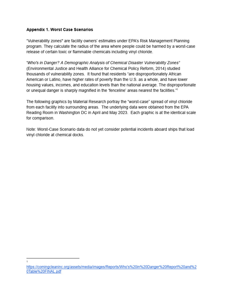 Appendix 1. Worst Case Scenarios | PDF