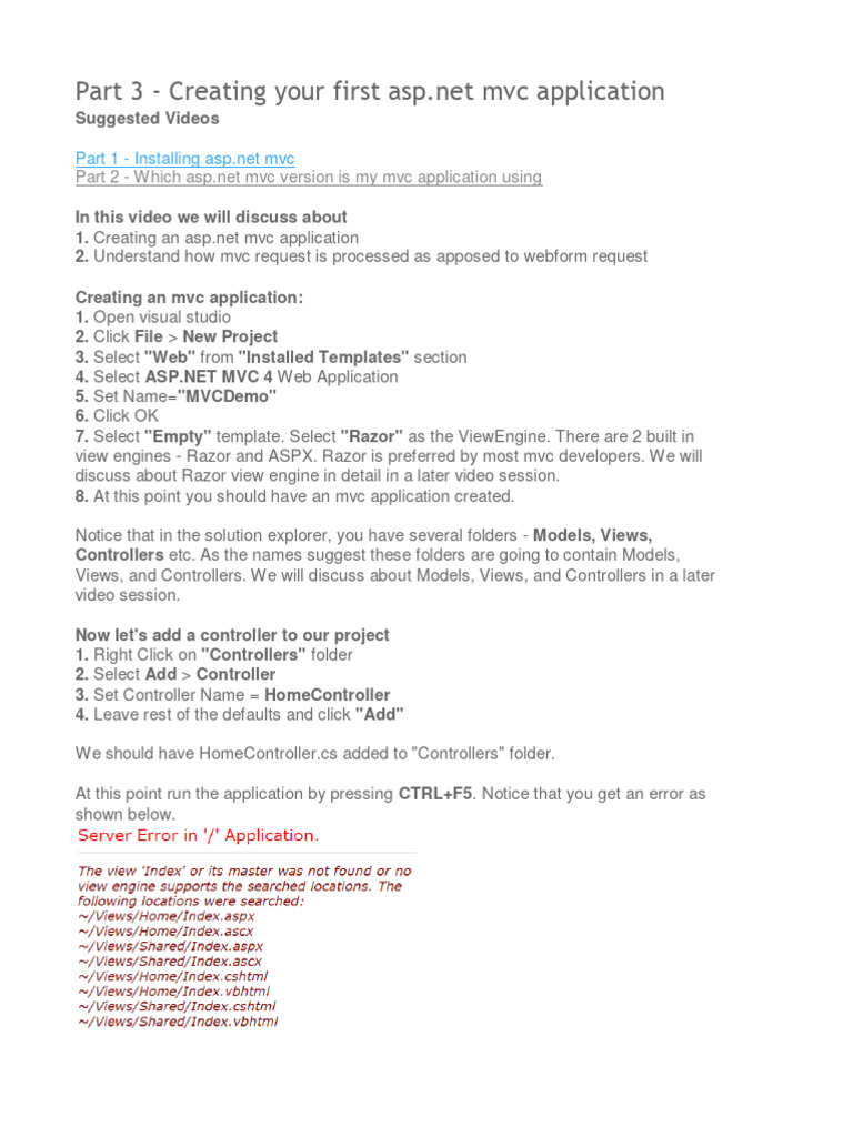 MVC | PDF | Model–View–Controller | Method (Computer Programming)