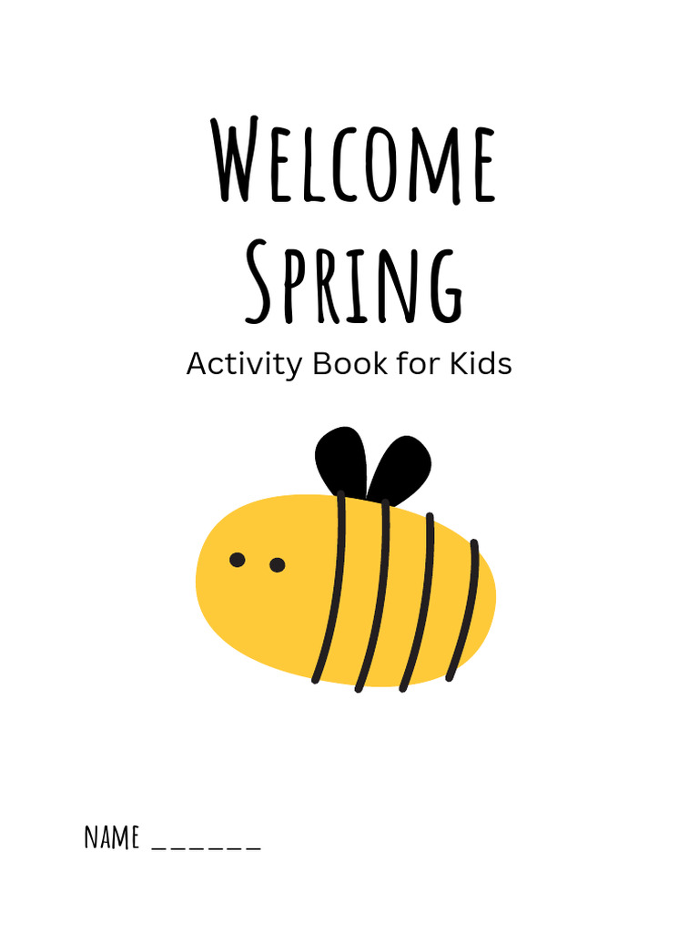 Spring Activity Book for Kids | PDF
