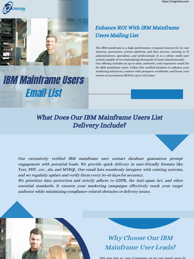 IBM Mainframe Users Email List PDF | PDF | Mainframe Computer | Databases
