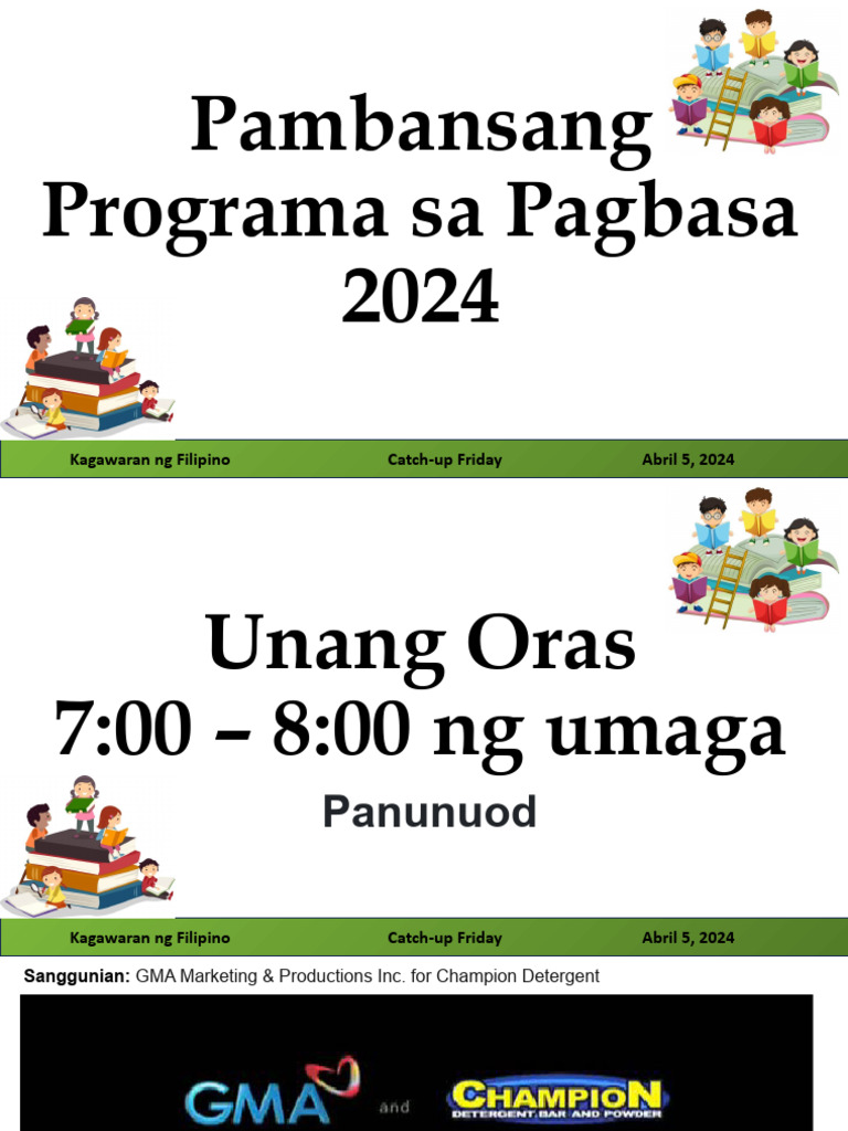 Abril 5 2024 Orihinal Na Kopya Kagawran NG Filipino | PDF