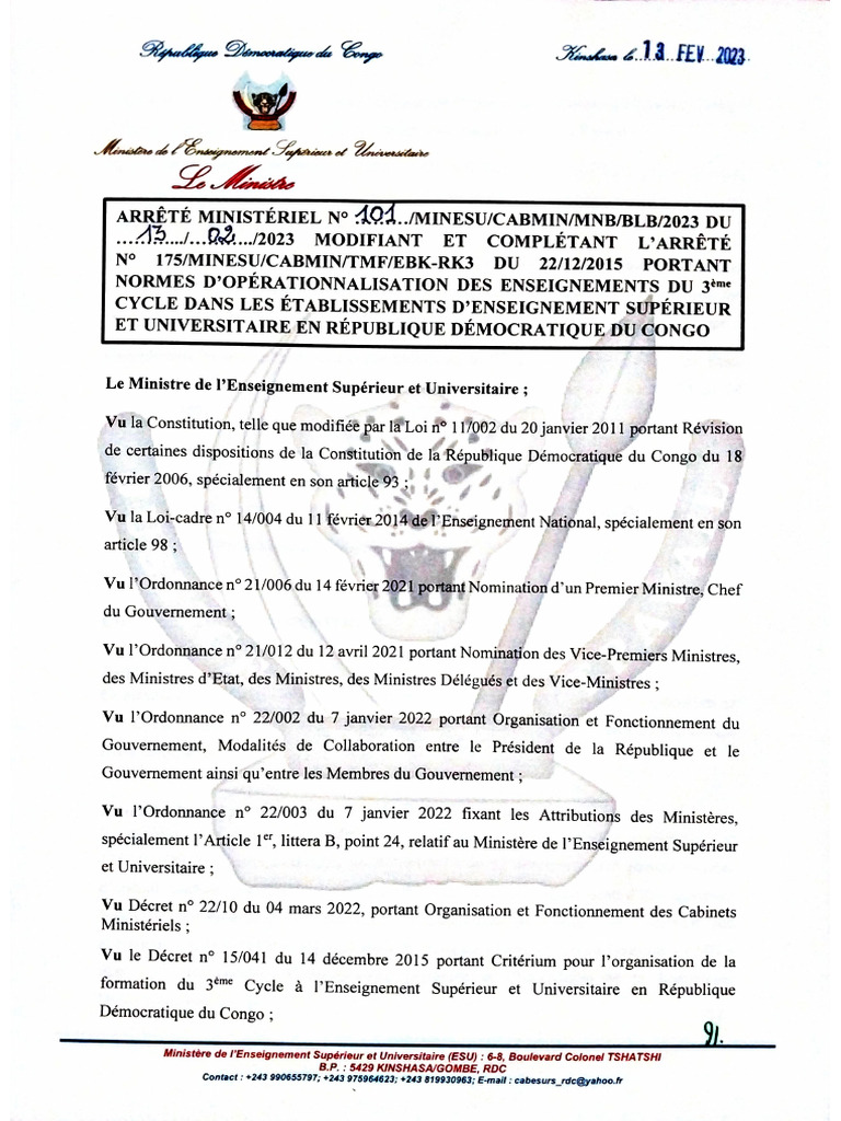 Operationnalisation Troisieme Cycle 13.2.2023 | PDF