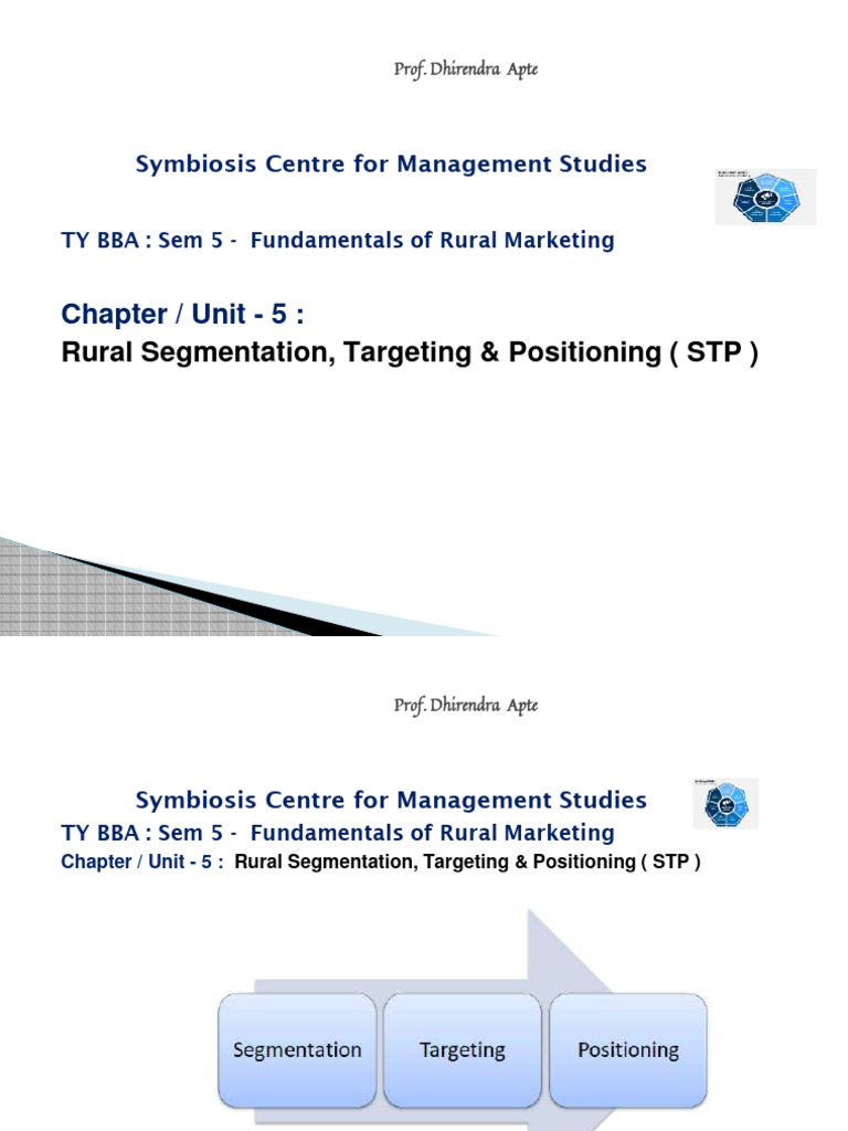 Unit 5 Rural Segmentation | PDF | Market Segmentation | Marketing
