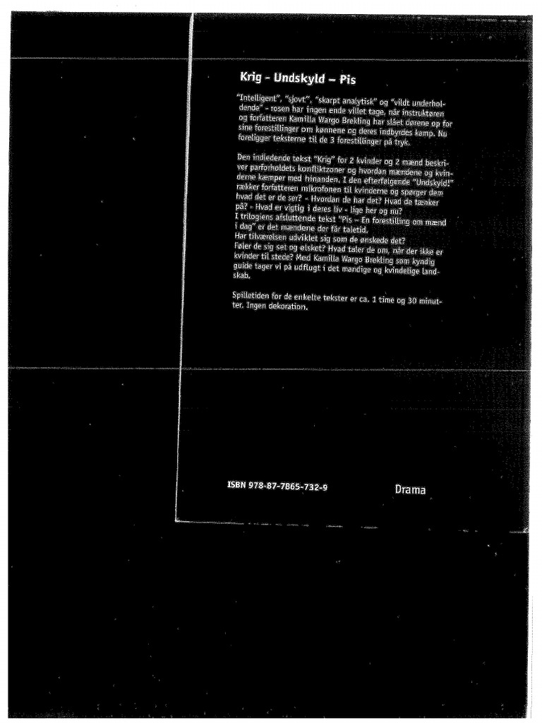 Camilla Wargo - Undskyld! | PDF