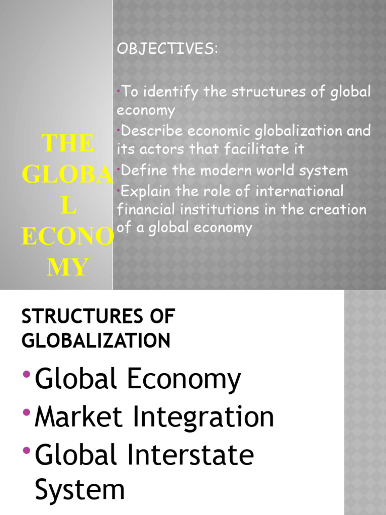 Understanding Economic Globalization | PDF | Poverty | Poverty ...