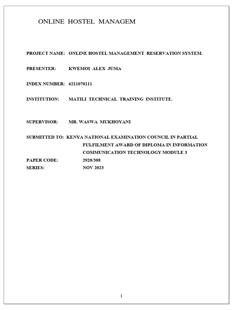 Kwemoi Alex Juma | PDF | Software Development Process | Information ...