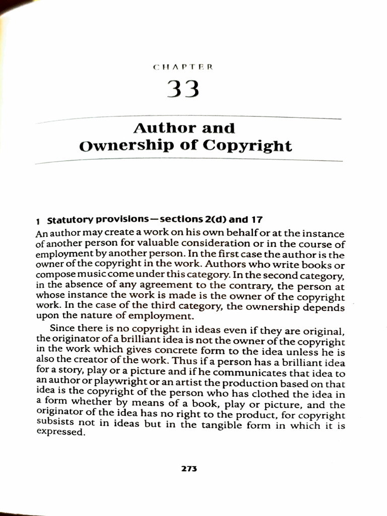 Authorship and Ownership | PDF | Copyright | Employment