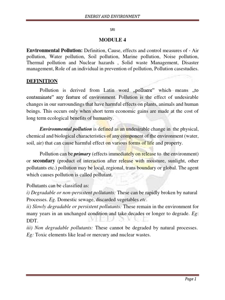 Module 4-E & E | Download Free PDF | Ionizing Radiation | Waste