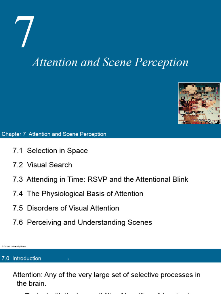 Wolfe6e Lectureppt ch07 | PDF | Attention | Cognitive Neuroscience
