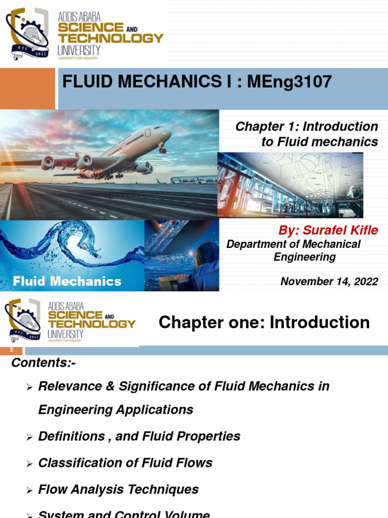 # Fluid Mechanics MEng 3107 | PDF | Fluid Mechanics | Fluid Dynamics
