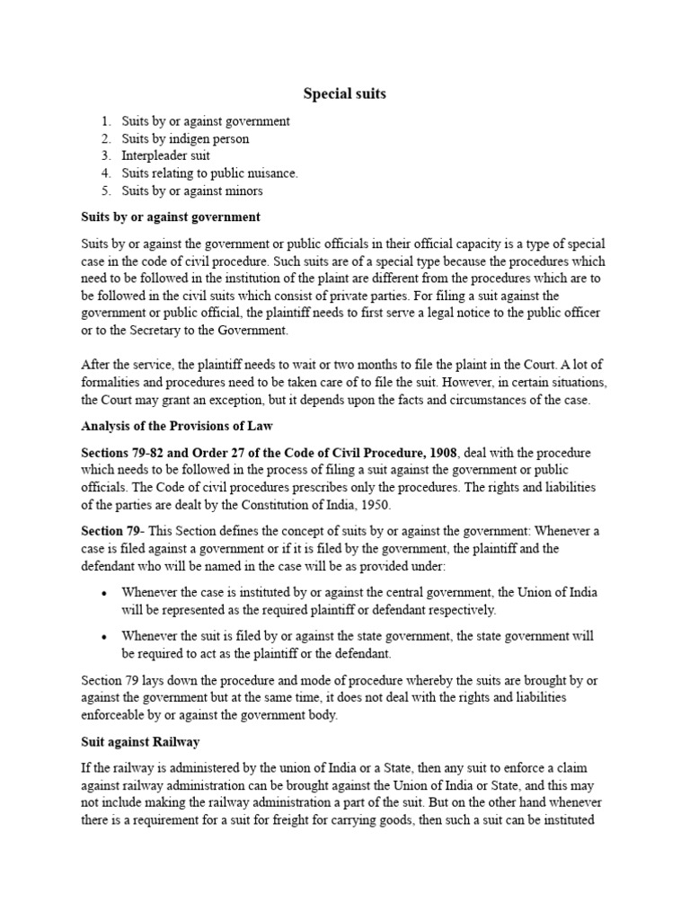 Mod 4 CPC | Download Free PDF | Lawsuit | Nuisance