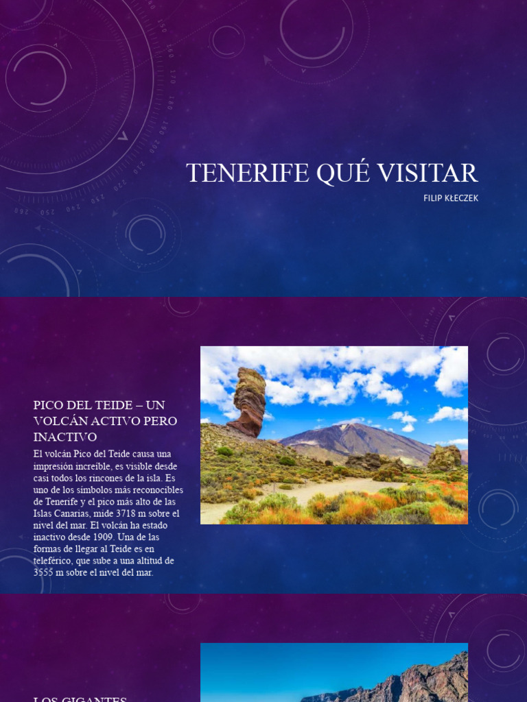 Tenerife QuÃ© Visitar | PDF | Islas Canarias